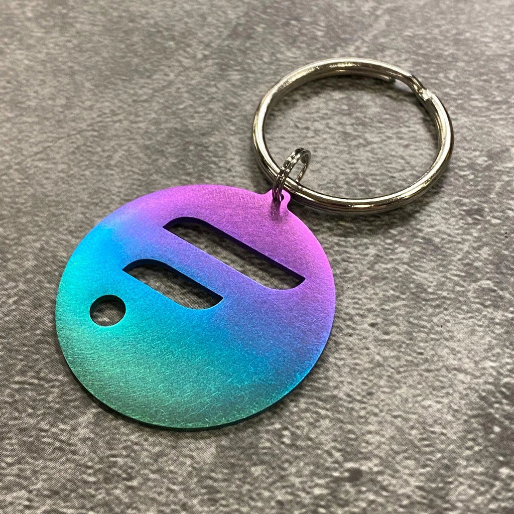Flare | Titanium Cut Through Keychain – The Ti Project